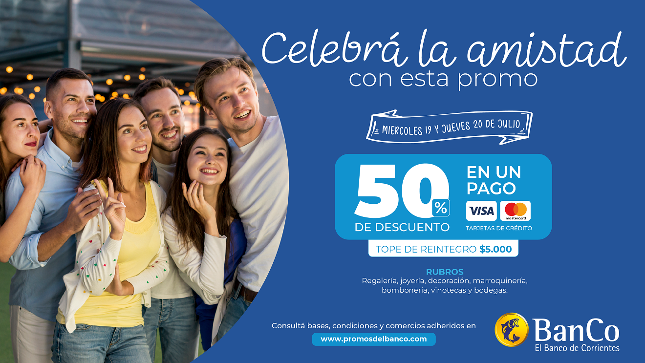 Con 50% de descuento, llega la promo especial del Banco de Corrientes ...